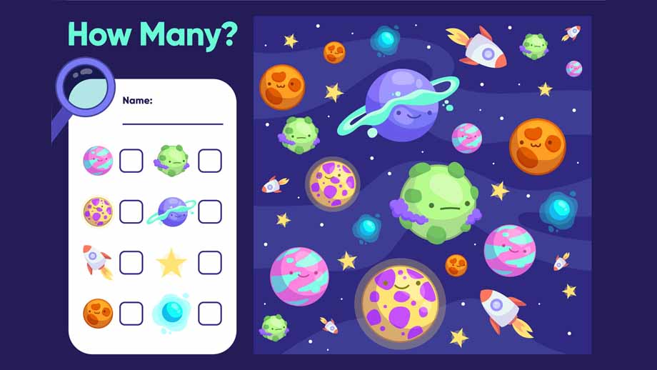 Fun Planets Games for Preschoolers to Learn Space